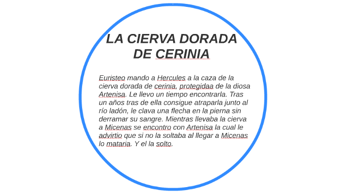 LA CIERVA DORADA DE CERINIA by yerober hernandez on Prezi