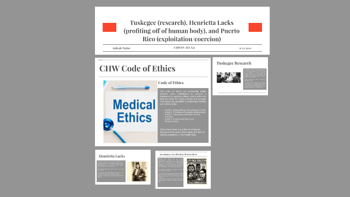 Tuskegee , Henrietta Lacks , and Puerto Rico Ethical Study by Quiana ...