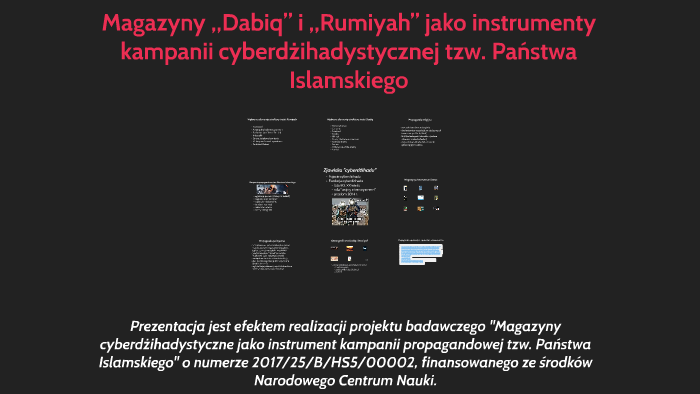 Magazyny „Dabiq” i „Rumiyah” jako instrumenty kampanii cyber by M L