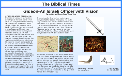 Gideon the Military Leader by Matthew Ribacoff on Prezi