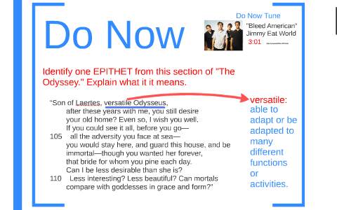 English 9 AA/Hon Day 9, The Odyssey Part 3. Epic Notes #2 by samuel ...