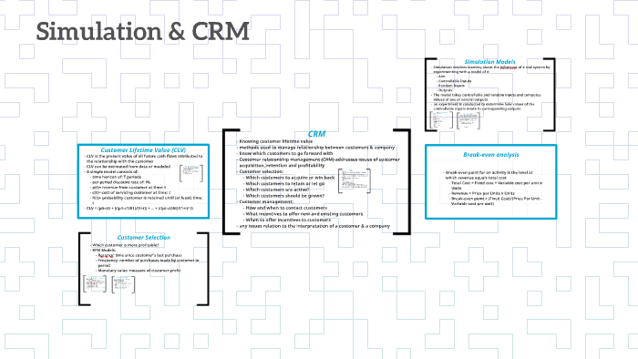 Simulation & CRM by Bryn Bender