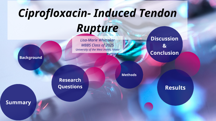 Pharmacovigilance of Ciprofloxacin Induced Tendon Rupture by Lisa-Marie ...