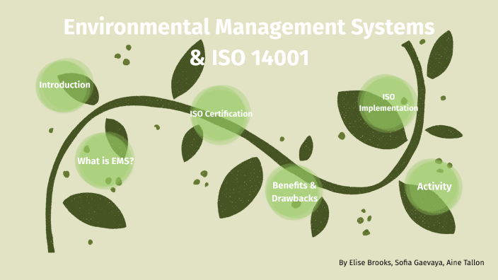 Environmental Management System & ISO 14001 by Elise Brooks on Prezi