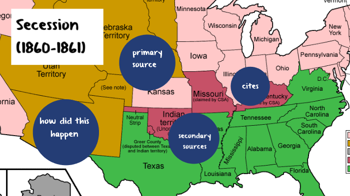 Secession Map 1861