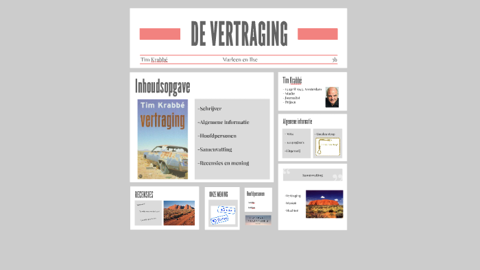 DE VERTRAGING by Ilse Kerpels on Prezi