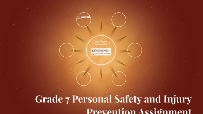 Grade 7 Personal Safety and Injury Prevention Assignment by Vladislav ...