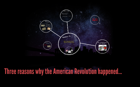 Three reasons why the American Revolution happened... by alec douglas ...