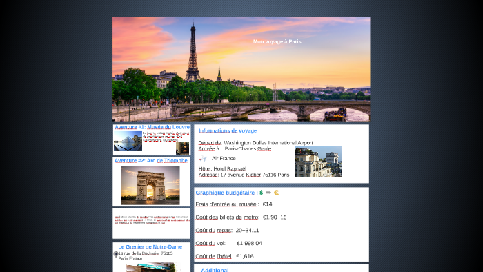 Mon voyage à Paris by Clare Tan on Prezi