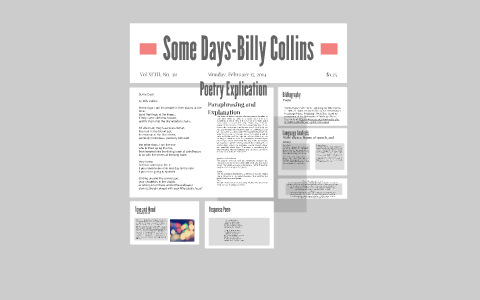 Some Days-Billy Collins by Nina Larbi on Prezi