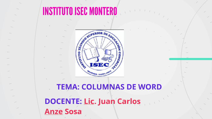INSTITUTO ISEC MONTERO by luis salinas on Prezi