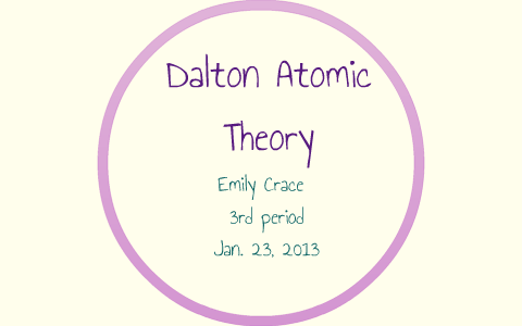 Dalton Atomic Theory by Emily Crace on Prezi