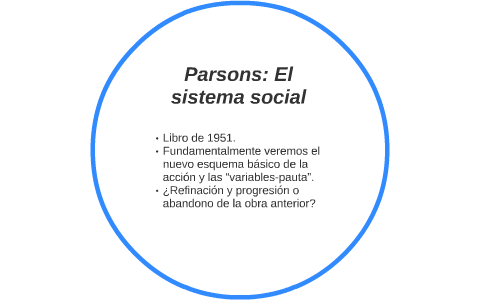 Parsons: El sistema social by Hugo Sir on Prezi