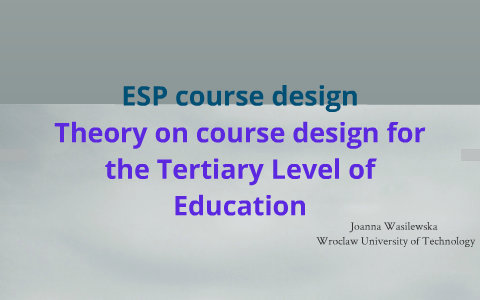 ESP course design by Joanna Wasilewska on Prezi