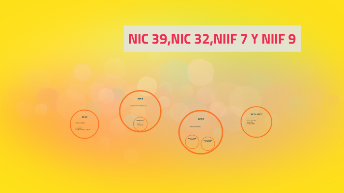 NIC 39,NIC 32,NIIF 7 Y NIIF 9 by Fabiian Castellanos