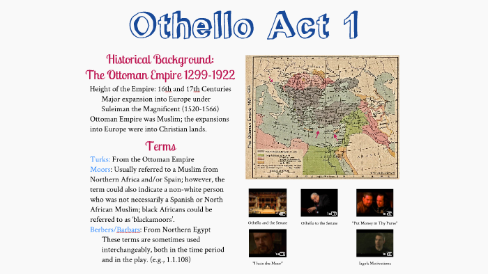 Othello, Act 1 by Patricia Taylor on Prezi