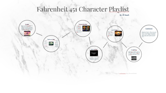Fahrenheit 451 Character Playlist by Jill Roach on Prezi