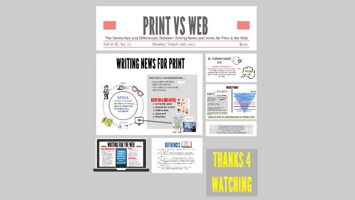 PRINT VS WEB by Jemma Bradford on Prezi