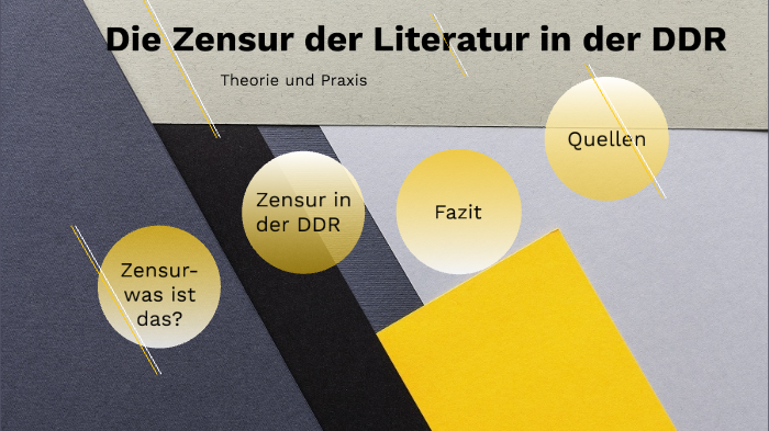 Die Zensur der Literatur in der DDR by Josephine Köckeritz on Prezi