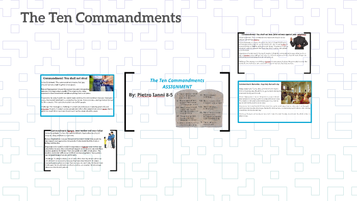 The Ten Commandments ASSIGNMENT by Pietro Ianni on Prezi