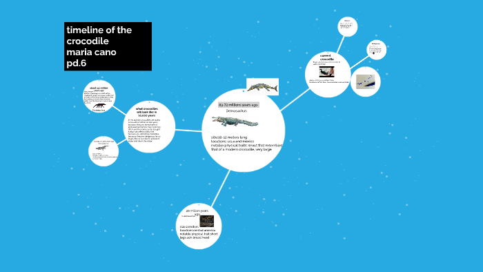 timeline of the crocodile by Maria Cano on Prezi