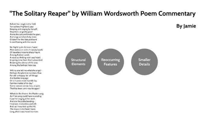 The Solitary Reaper Poem Analysis by Jamie Cross on Prezi