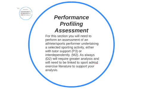 Performance Profiling Assessment by Sarah Archer on Prezi