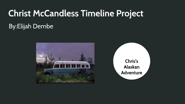Christopher McCandless Timeline Project by Elijah Dembe on Prezi