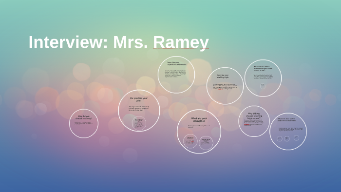 Interview: Mrs. Ramey by brooke harrell on Prezi
