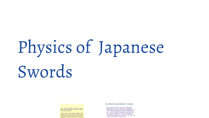 physics of swords by Alex Saworski