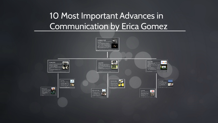 10 Most Important Advances in Communication by Erica Gomez on Prezi