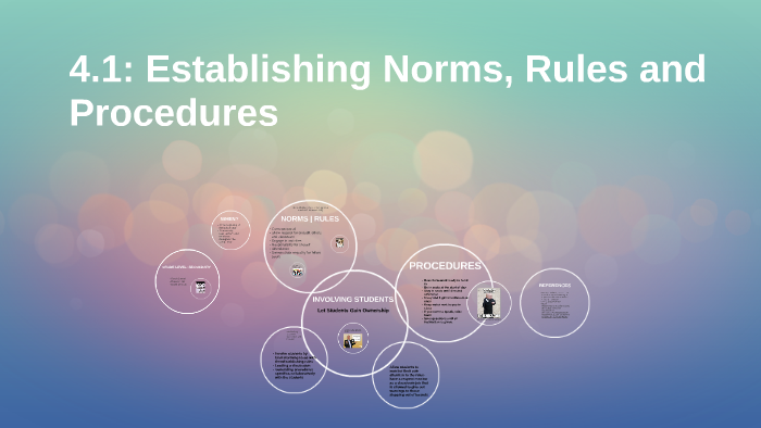 4.1: Establishing Norms, Rules and Procedures by David Drabkin on Prezi