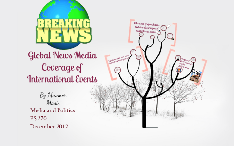 Global News Media Coverage of International Events by Muamer Masic