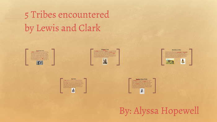 5 Tribes encountered by Lewis and Clark by Alyssa Hopewell on Prezi