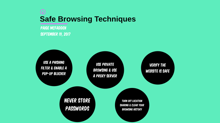 Safe Browsing Techniques by Paige Mcfadden on Prezi