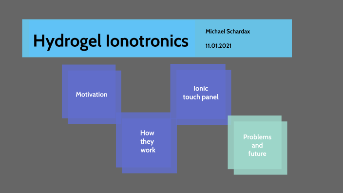Hydrogel Ionotronics by Michael Schardax on Prezi