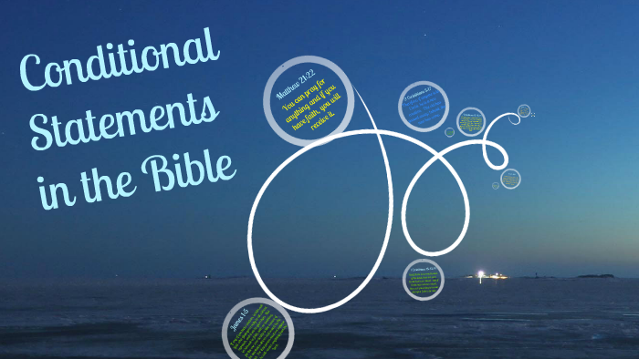 Conditional Statements in the Bible by JHS (Modified) by Chrissy Lester ...