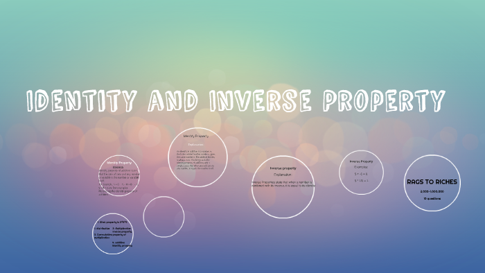 Identity and Inverse Property by Br De on Prezi