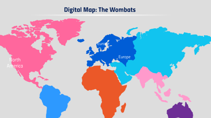 Digital Map The Wombats by megand26 aacs on Prezi