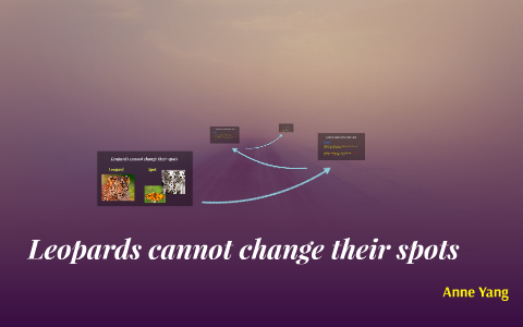 Leopards cannot change their spots by Yang Anne on Prezi