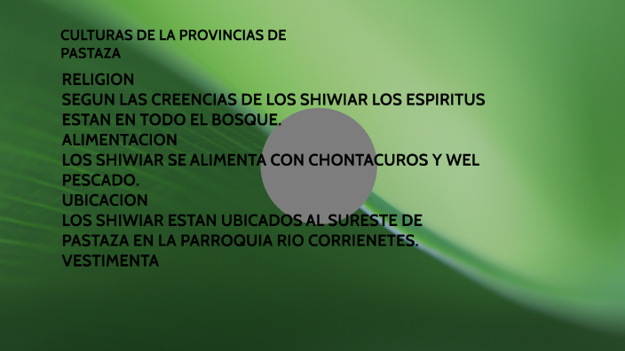 los shiwiar by benjamin shuguli on Prezi