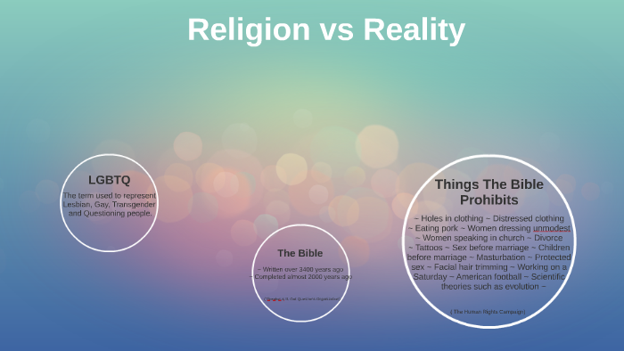 Religion vs Reality by Marina MacNamee on Prezi