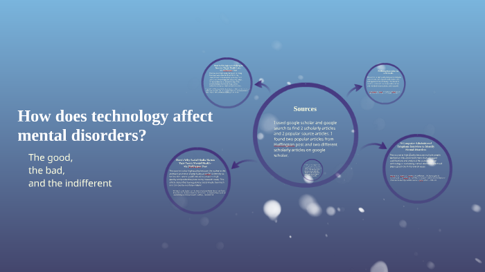 How does technology affect mental disorders? by Terry Anderson on Prezi