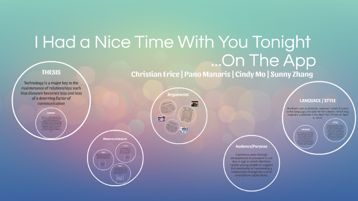 I Had a Nice Time With You Tonight by Cindy Mo on Prezi