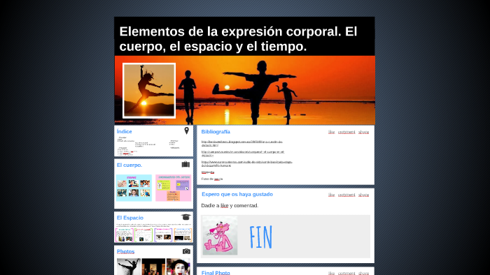 Elementos de la expresión corporal. by Paula Sáez on Prezi