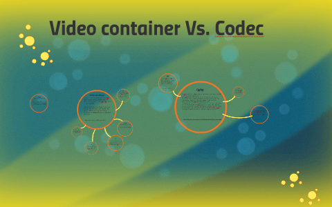Video container Vs. Codec by ashi sunnam on Prezi