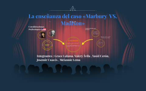 La enseñanza del caso «Marbury VS. Madison» by melannie Lema on Prezi