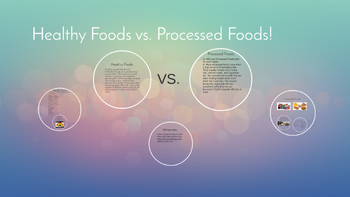 Healthy Foods vs. Processed Foods! by Morgan Hughes on Prezi