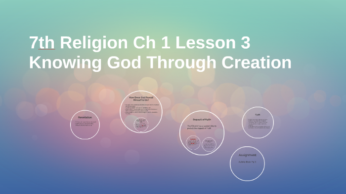 7th Religion Ch 1 Lesson 3 by Kristi Zimmerman