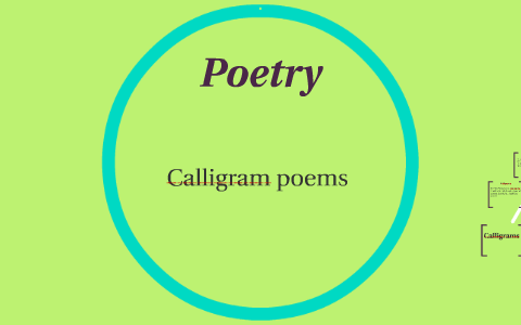 Calligram Poetry by Tom Smith on Prezi